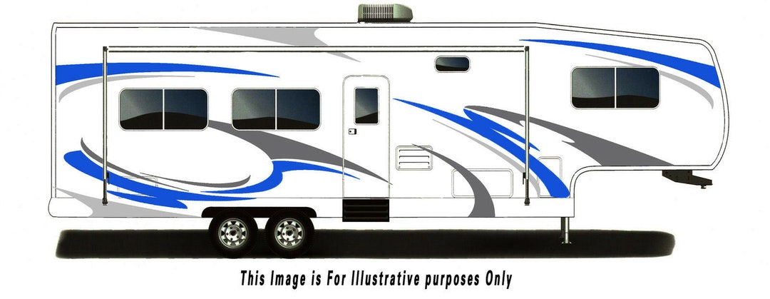 Custom RV, Trailer Hauler, Camper, Motor-home Large Decals/graphics ...