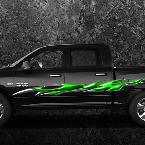 2 Car Truck Trailer Side Decals Graphics Stripes Vinyl A1M - Etsy