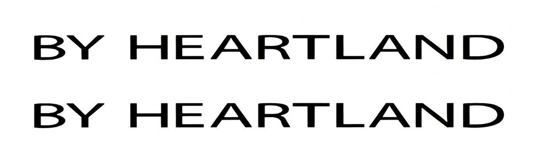 2 RV Trailer Camper by Heartland Graphics Decals -L-37 - Etsy