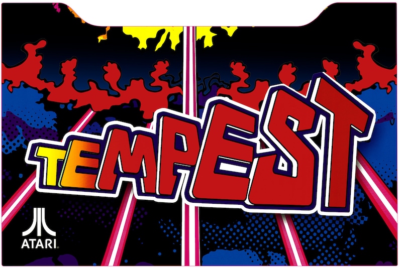 Arcade1up Tempest Arcade Cabinet Riser Graphic Sticker - Etsy