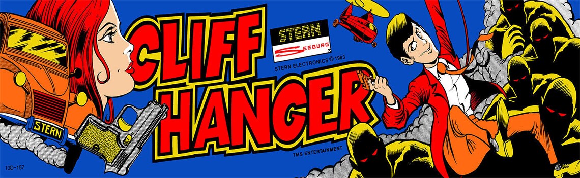 Stern Cliff Hanger Arcade Marquee for Reproduction | Etsy
