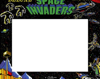 Space Invaders Arcade Monitor Bezel/sticker/decal | Etsy