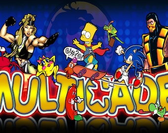 Mame Arcade Multicade Marquee for Reproduction Header/backlit - Etsy