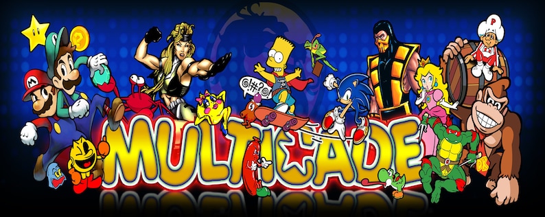 Mame Arcade Multicade Marquee for Reproduction Header/backlit Sign - Etsy