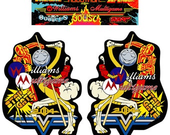 Multi Williams Arcade Side Art Arcade Cabinet Graphics for | Etsy