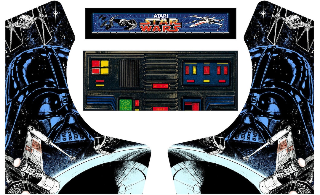 Star Wars Bartop Arcade Side Art Arcade Cabinet Graphics Marquee CPO - Etsy