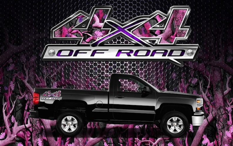 2 4x4 off Road Truck Camouflage Camo Truck Bed Decals | Etsy