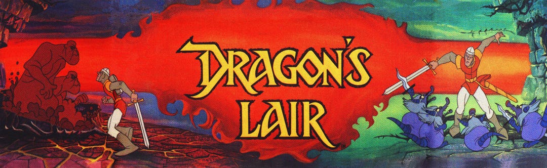Dragon's Lair Arcade Marquee for Reproduction Header/backlit Sign - Etsy