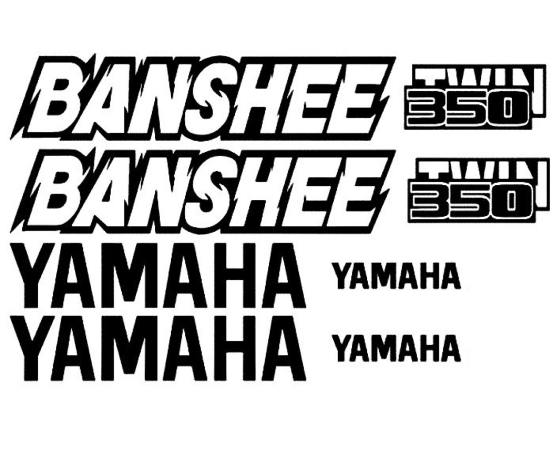 Yamaha Banshee 350 Twin Set of Decals Stickers Color Choice - Etsy