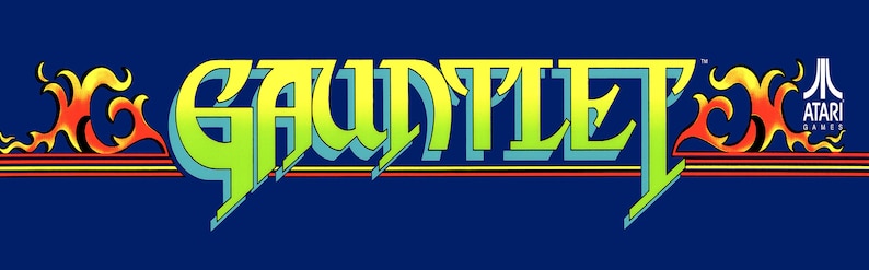 Gauntlet Arcade Marquee for Header/backlit Sign - Etsy