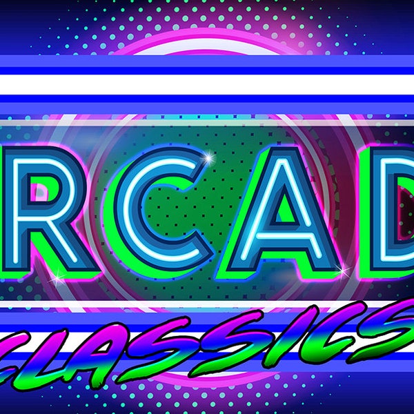 Crystal Castles Atari Arcade Marquee for Reproduction Header/backlit ...