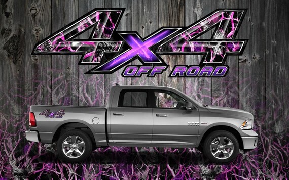 2 4x4 off Road Truck Camouflage Skull Camo Truck Bed Decals | Etsy