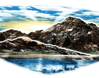 Mountain Scene Decal - Etsy