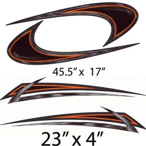 RV, Trailer Harley Hauler, Camper, Motor-home Large Decals/graphics Kit ...