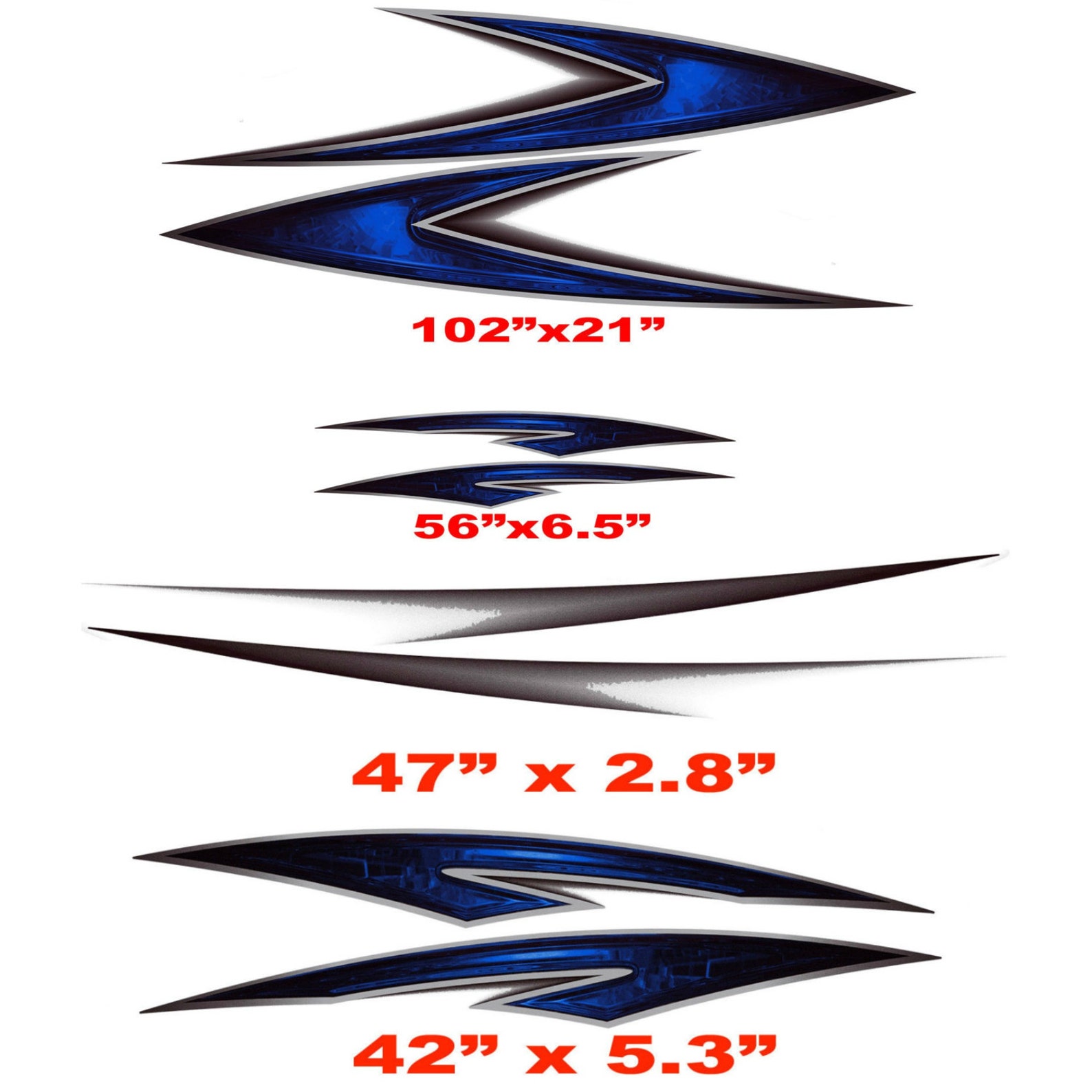 RV, Trailer, Camper, Motorhome Large Vinyl Decals/graphics Kit-k-0004 ...
