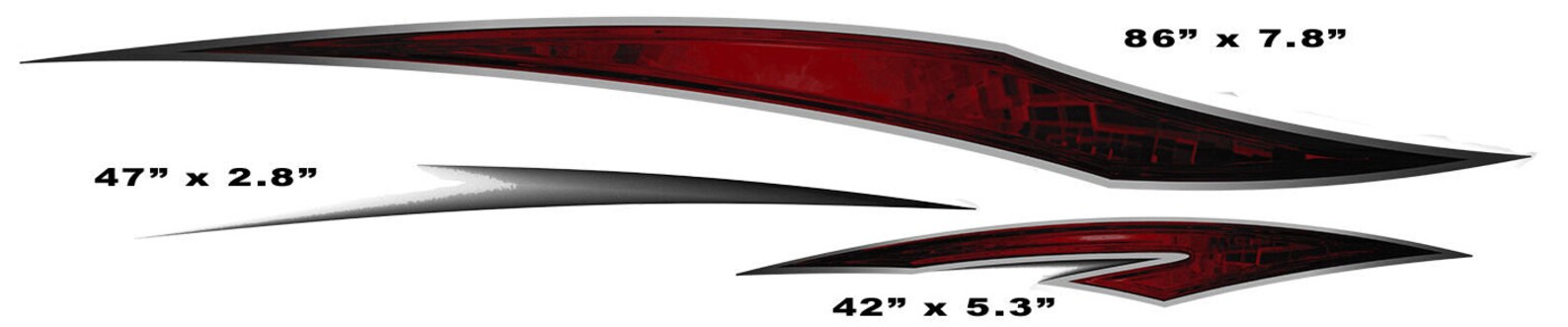 RV, Trailer, Camper, Motorhome Large Vinyl Decals/graphics Kit K ...