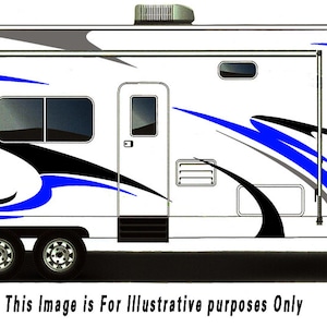 RV, Trailer Hauler, Camper, Motor-home Large Decals/graphics Kits 28-k ...