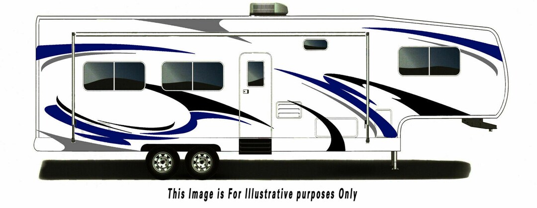 RV, Trailer Hauler, Camper, Motor-home Large Decals/graphics Kits 28-K ...