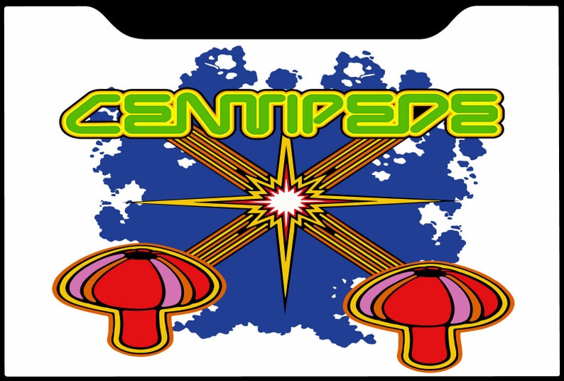 Centipede Arcade 1up Cabinet Riser Front Sides Graphics Decals | Etsy