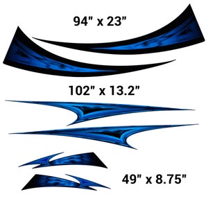 RV, Trailer Hauler, Camper, Motor-home Large Decals/graphics Kit 12-K ...