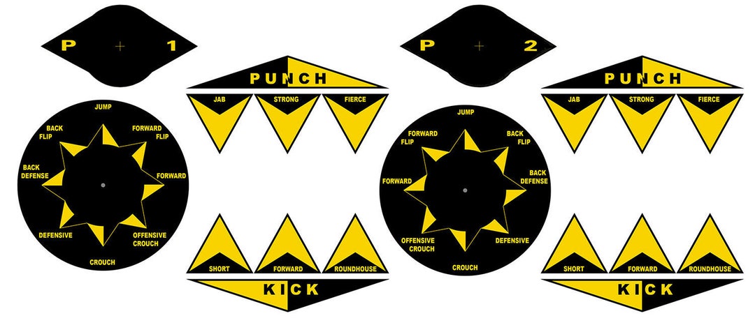 Street Fighter 2 Arcade CPO Button Joystick Stickers - Etsy