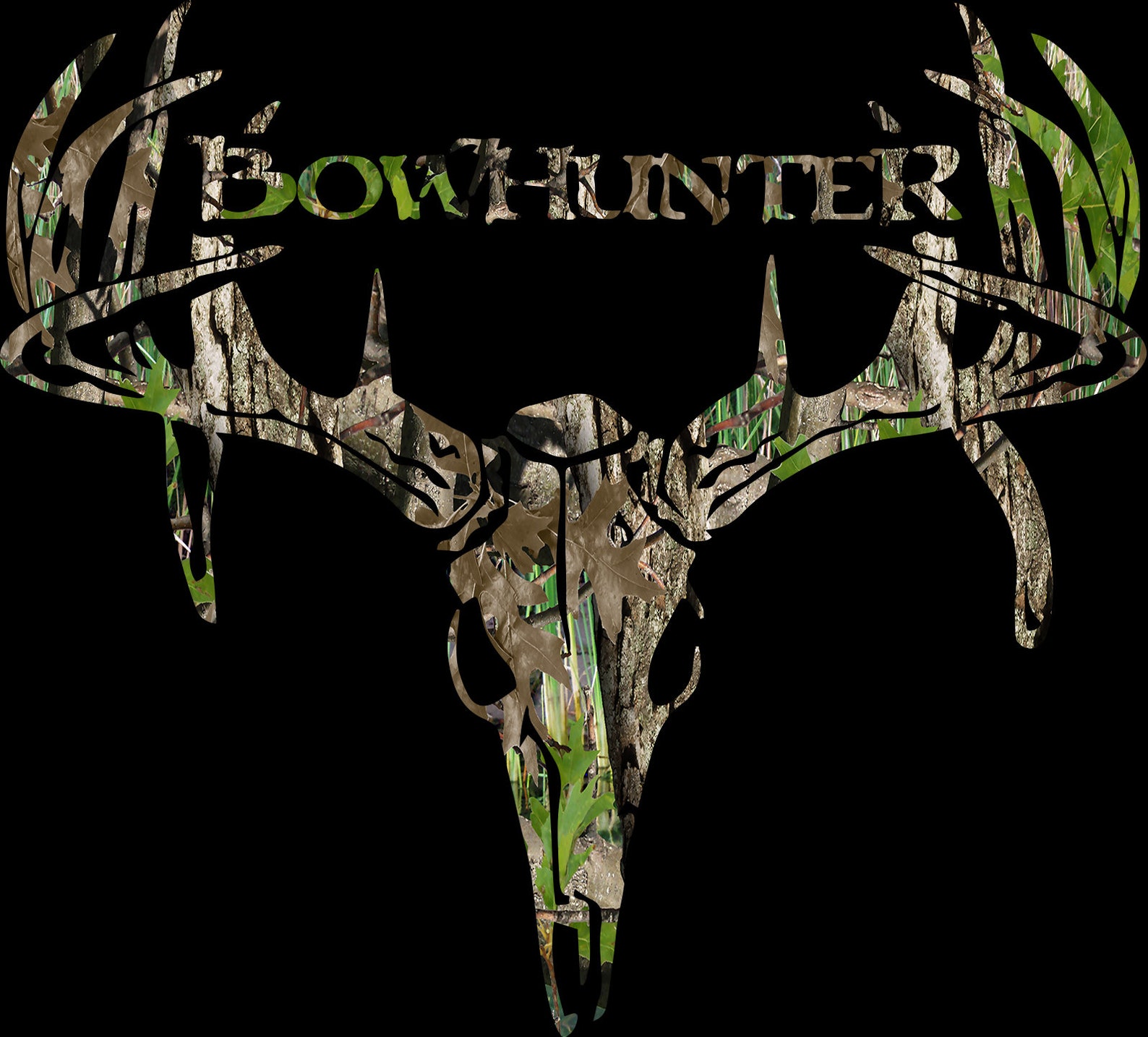 Bow Hunting Deer Skull Camo Graphic Decal Sticker - Etsy