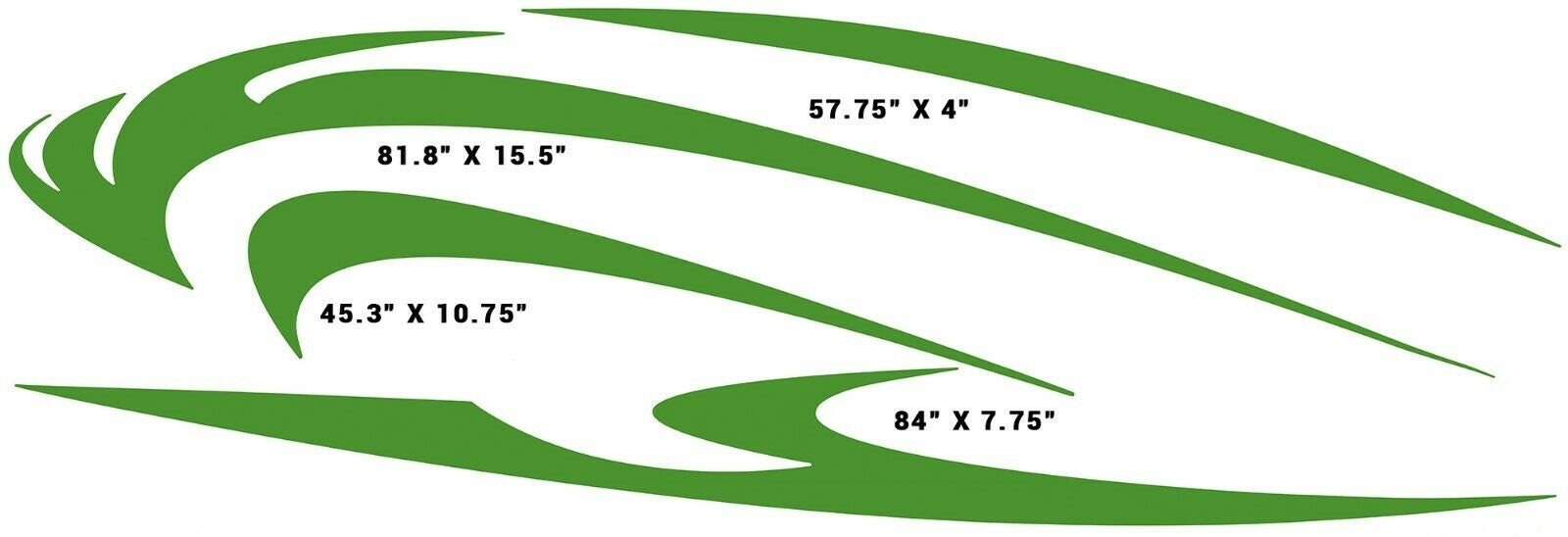 8 Rv Trailer Camper Stripes Palomino Graphics Decals Set - Etsy