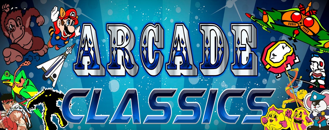 Mame Arcade Multicade Classics Marquee for Reproduction Header/backlit ...