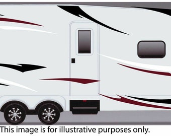RV Trailer Hauler Camper Motor-home Large Decals/graphics | Etsy