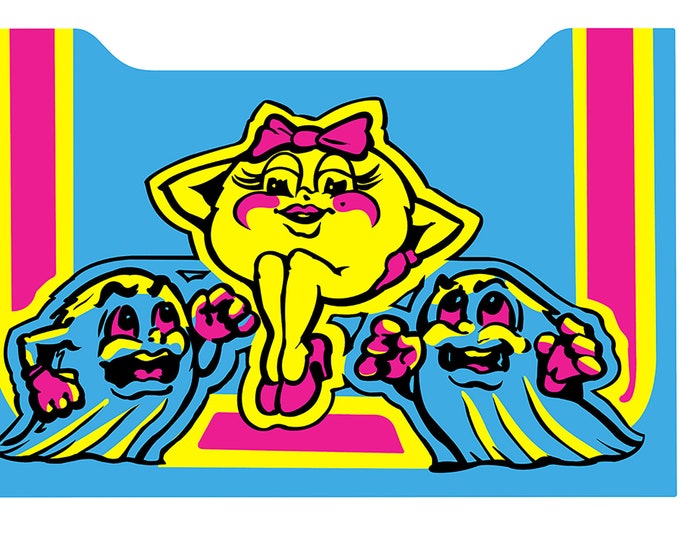 Arcade1up Cabinet Riser Graphics - Pac-man Pacman Graphic Sticker Decal ...