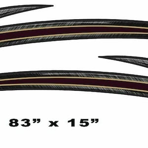 RV, Trailer Hauler, Camper, Motor-home Large Decals/graphics Kit-k-0009 ...