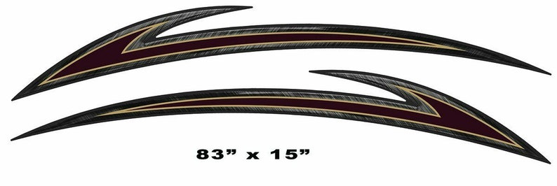 RV, Trailer Hauler, Camper, Motor-home Large Decals/graphics Kit-k-0009 ...