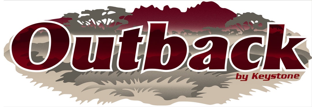 1 RV Trailer Keystone Outback Front Cap Logo Decal Graphic-1972-8 - Etsy