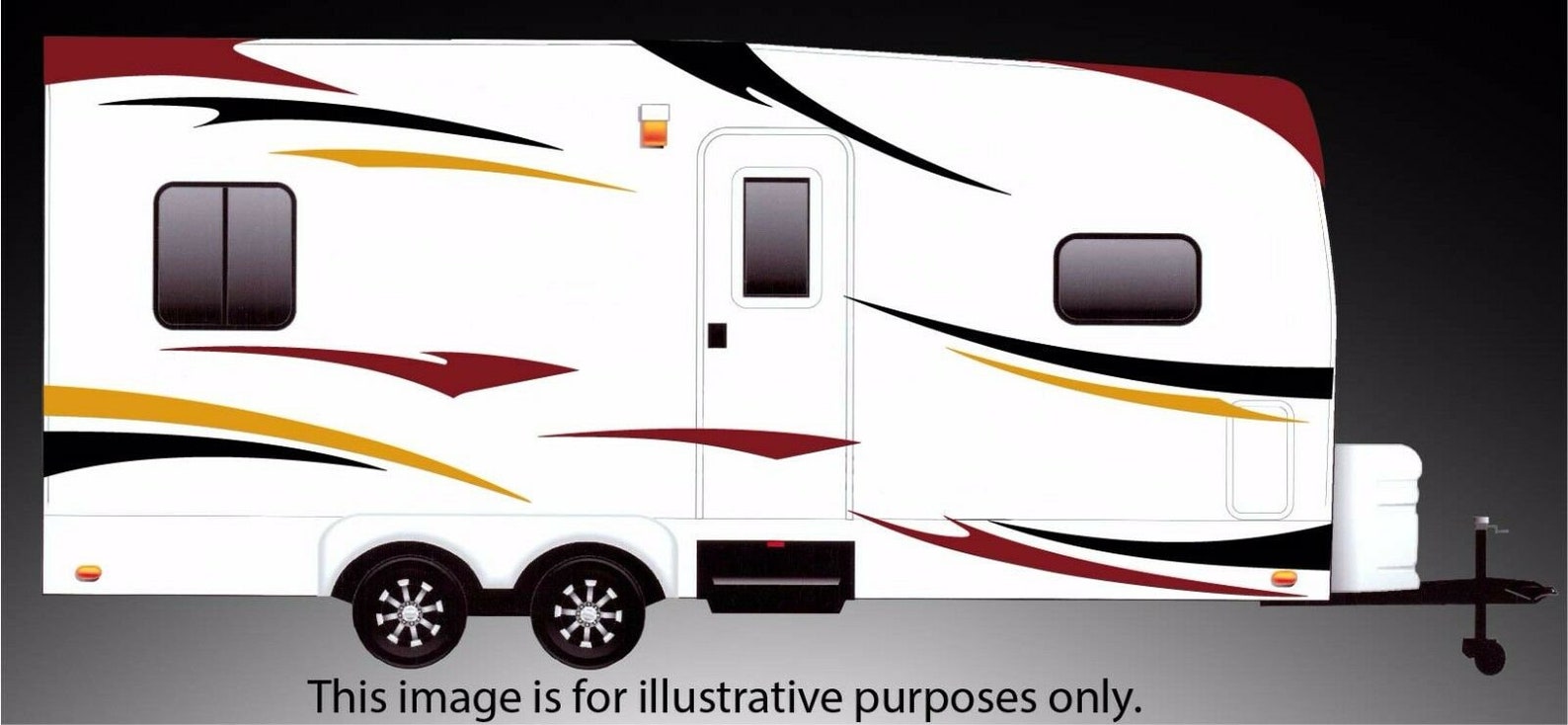 RV Trailer Hauler Camper Motor-home Large Decals/graphics - Etsy