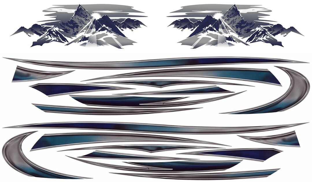 RV, Trailer Hauler, Camper, Motor-home Large Decals/graphics Kit-k-0008 ...