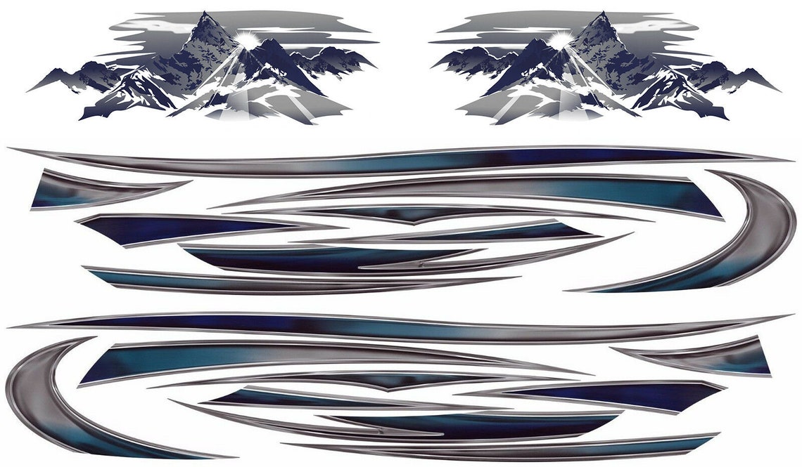 RV Trailer Hauler Camper Motor-home Large Decals/graphics - Etsy