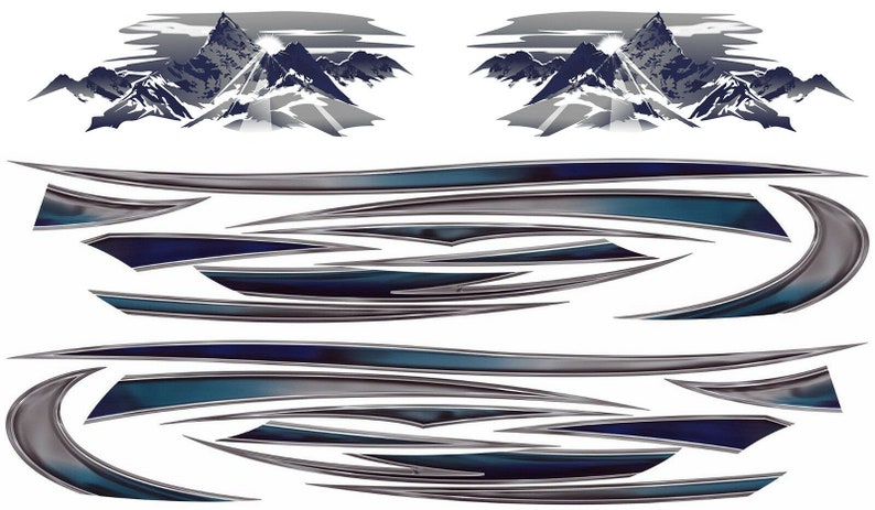 RV Trailer Hauler Camper Motor-home Large Decals/graphics - Etsy