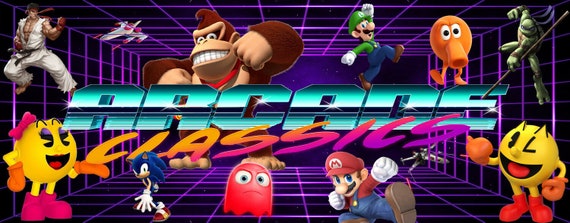 Arcade Classics Multicade Marquee for Reproduction | Etsy Hong Kong