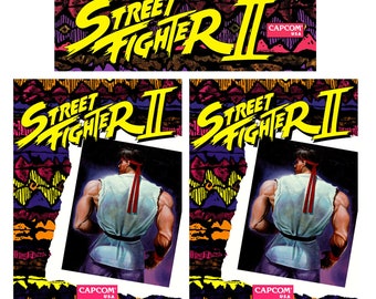 Street Fighter 2 Arcade Cabinet Graphics Reproduction Marquee | Etsy
