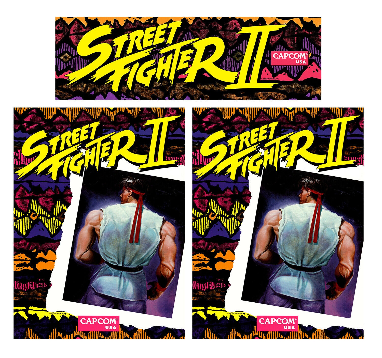 Street Fighter 2 Arcade Cabinet Graphics Reproduction Marquee | Etsy