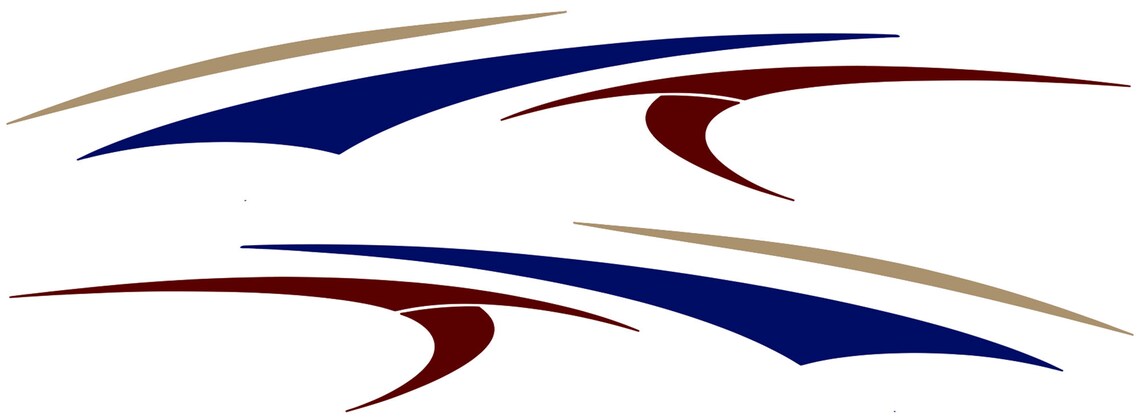 8 Rv Trailer Popup Camper Stripes Graphics Decals Kit-pm2 - Etsy