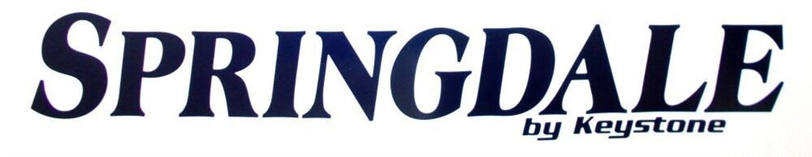 1 RV Trailer Keystone Springdale Logo Graphic Decal 1410-2 - Etsy