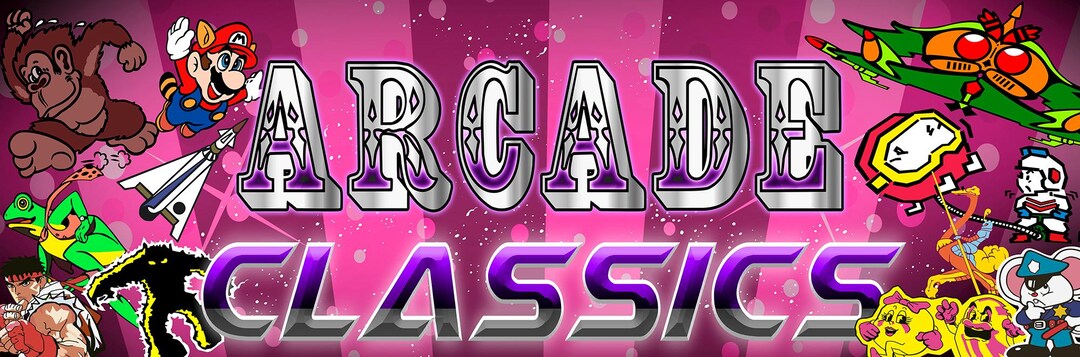 Mame Arcade Multicade Classics Marquee for Reproduction Header/backlit ...