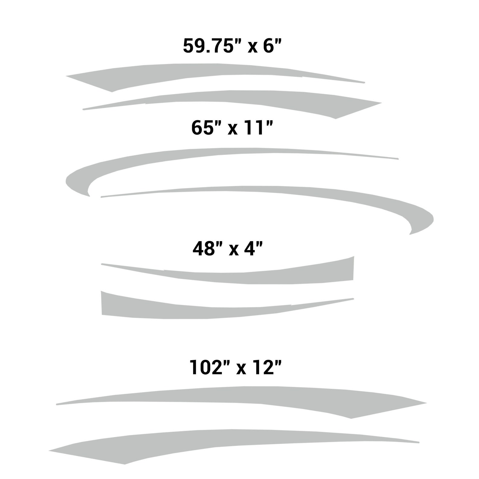 RV, Trailer Hauler, Camper, Motor-home Large Decals/graphics Kit 12-K ...