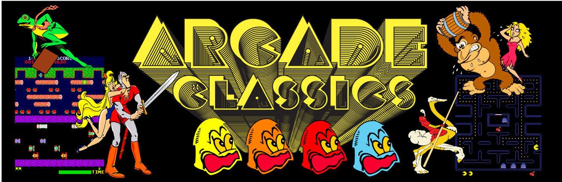 Mame Arcade Classics Multicade Marquee for Reproduction - Etsy
