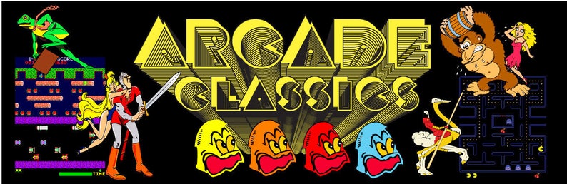 Mame Arcade Classics Multicade Marquee for Reproduction | Etsy