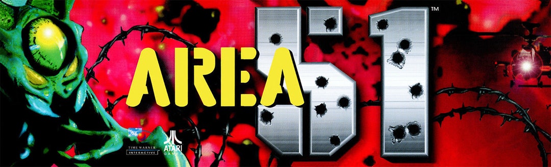 Area 51 Atari Arcade Marquee for Header/backlit Sign - Etsy