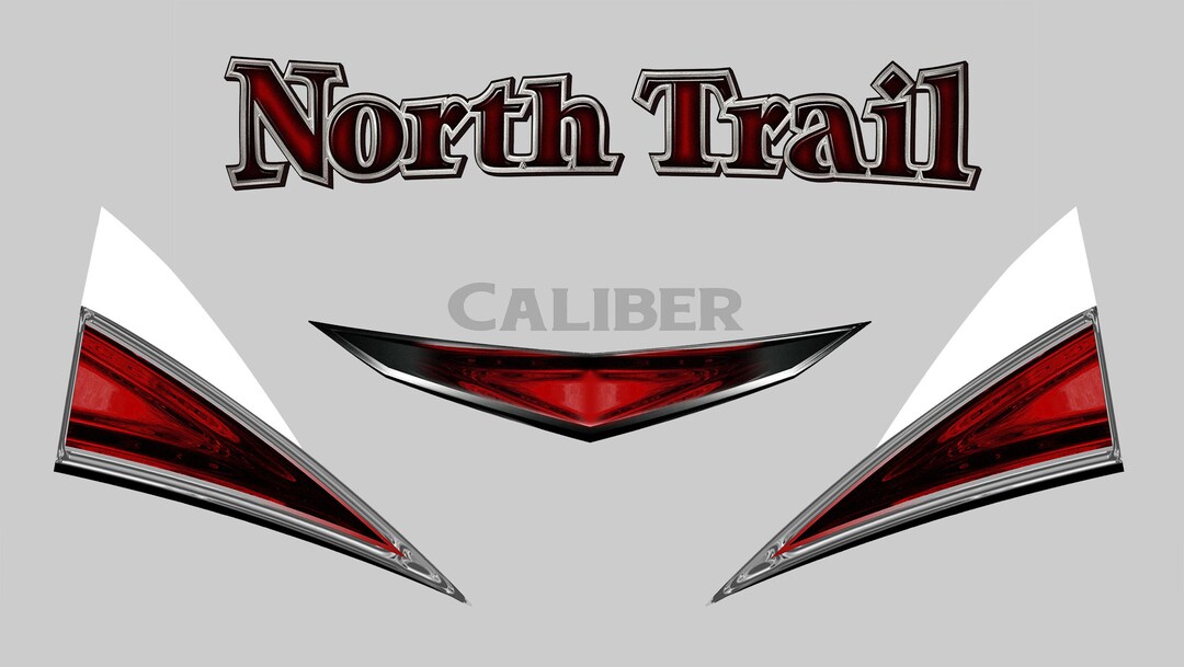 7 RV Camper Front Cap North Trail Caliber Logos Graphics Decals -2274-3 ...