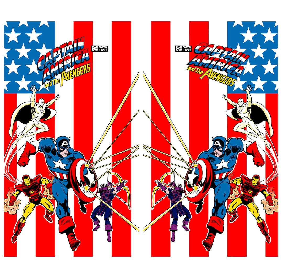 Captain America and the Avengers Side Art Panel Cabinet Graphics ...