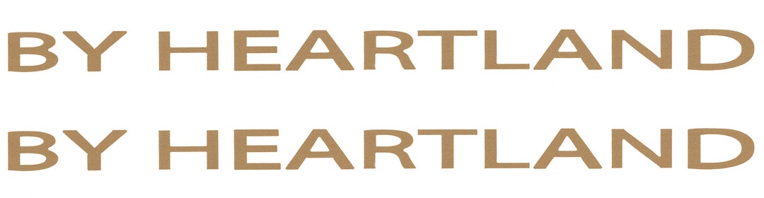 2 RV Trailer Camper by Heartland Elk Ridge Graphics Decals -H-69 - Etsy